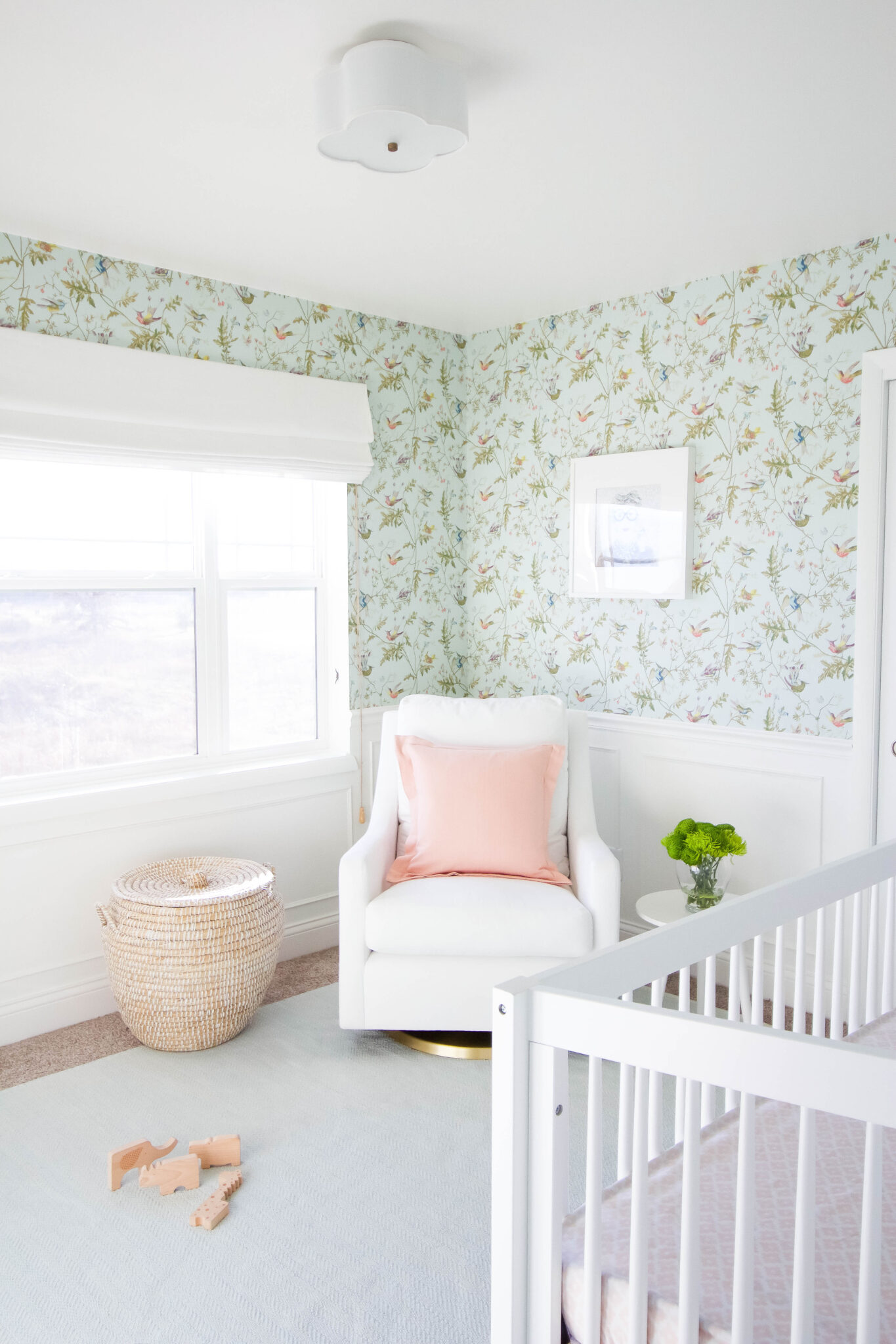 This Nursery Wallpaper Elevated This Nursery Makeover